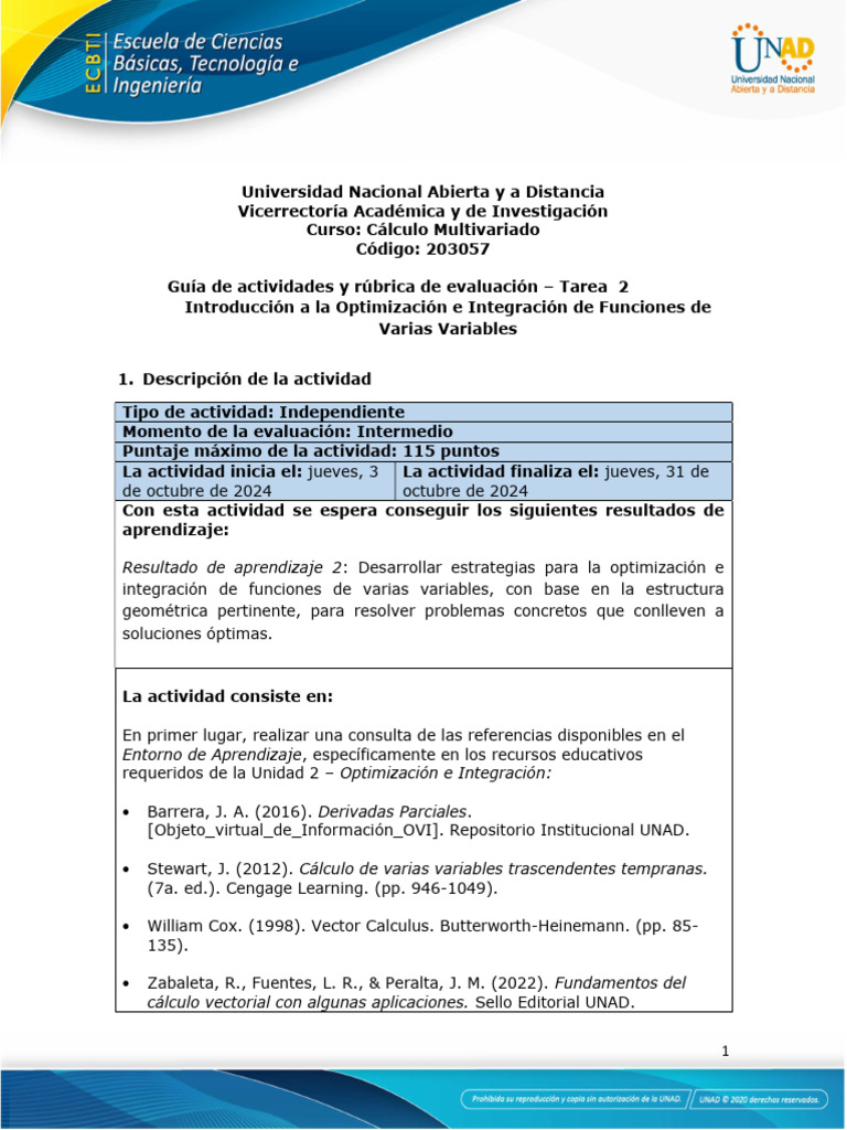 Guía de Actividades y Rúbrica de Evaluación - Unidad II - Tarea 2 - Introducción A La ...