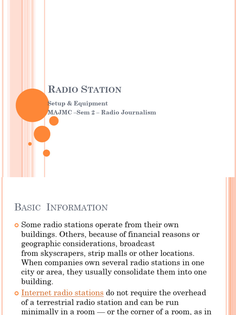 Internet Radio Station Setup Guide | PDF | Frequency Modulation ...