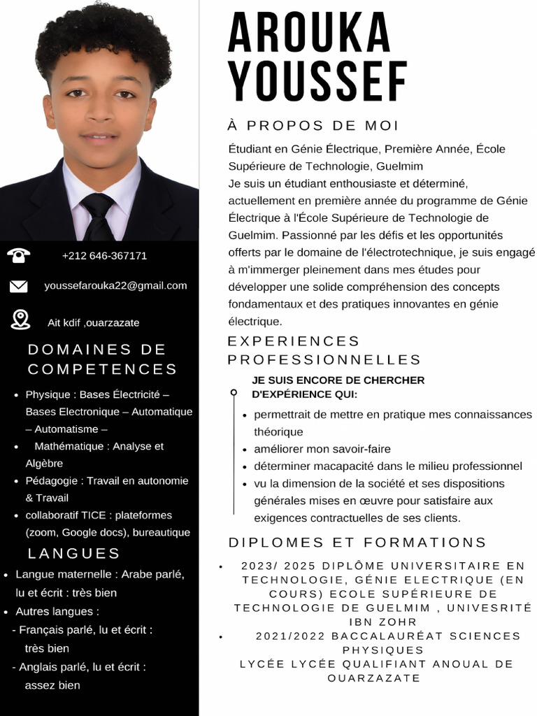 CV AROUKA Youssef | PDF