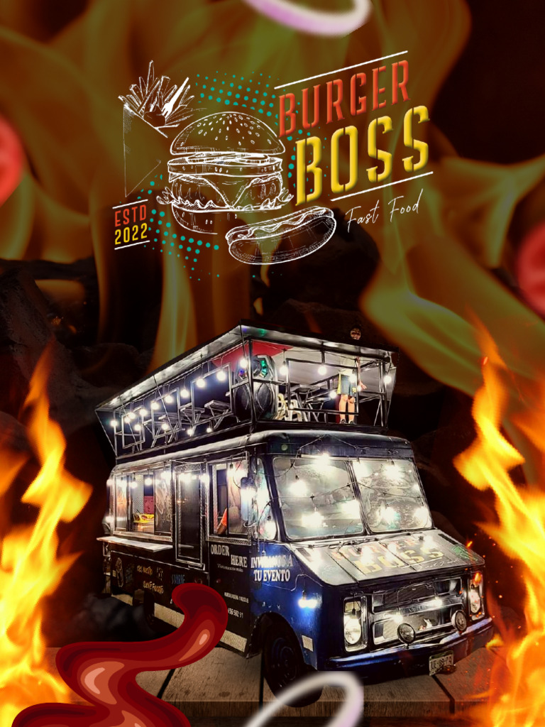 Menú de Burger Boss | PDF | Pancho | Cocina occidental
