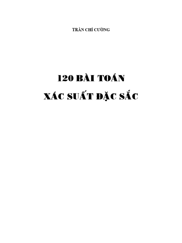 Xac Suat 1 | PDF