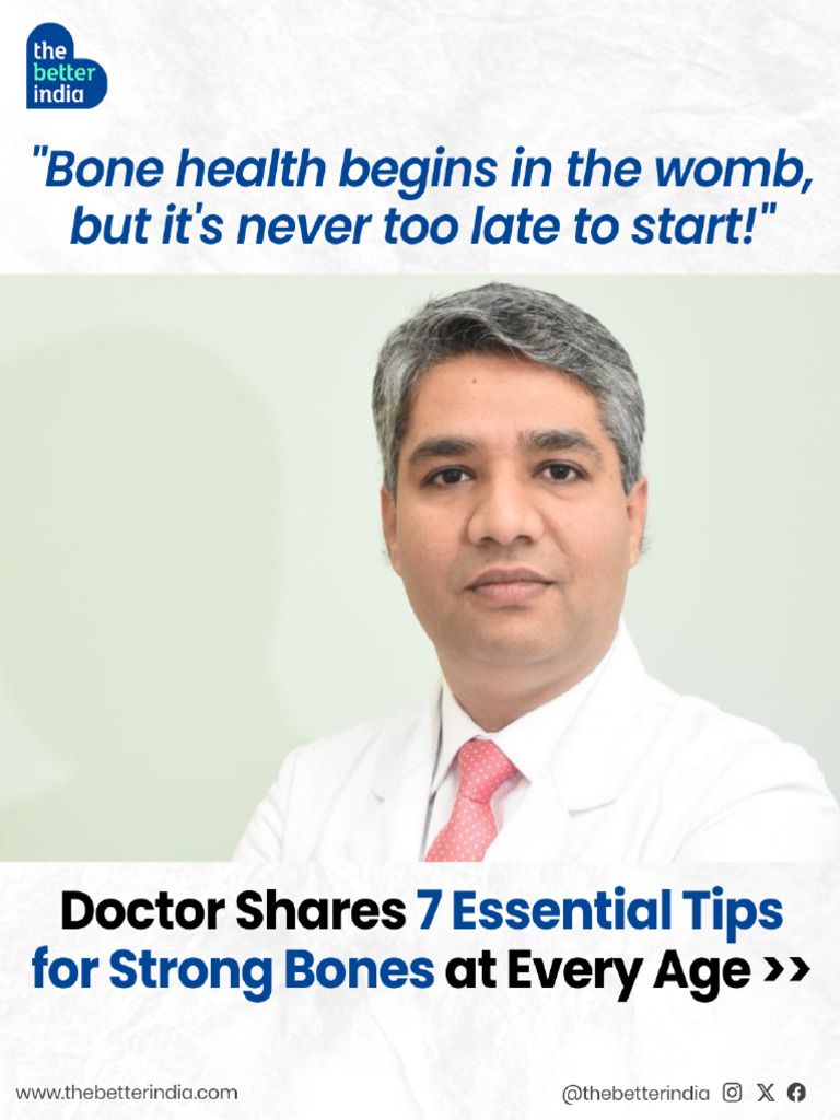 Doctor Shares 7 Tips For Strong Bones at Every Age | PDF