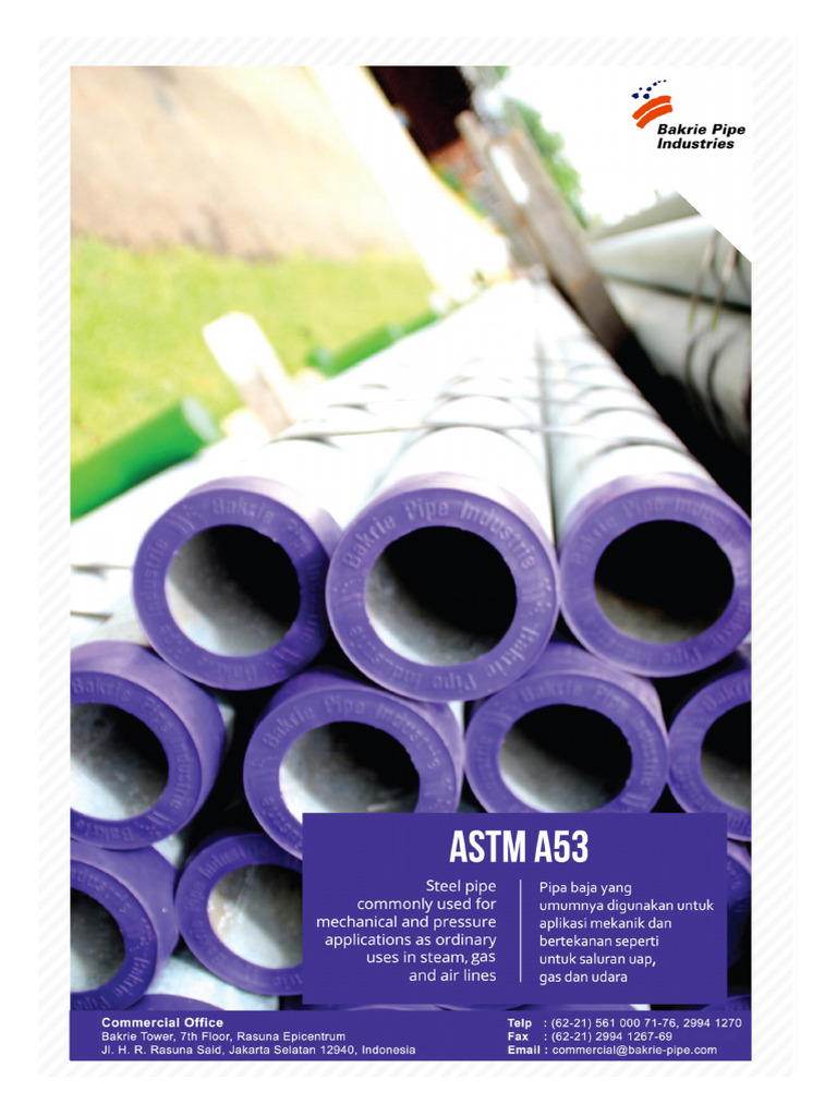 Brosur Pipe ASTM A53 | PDF
