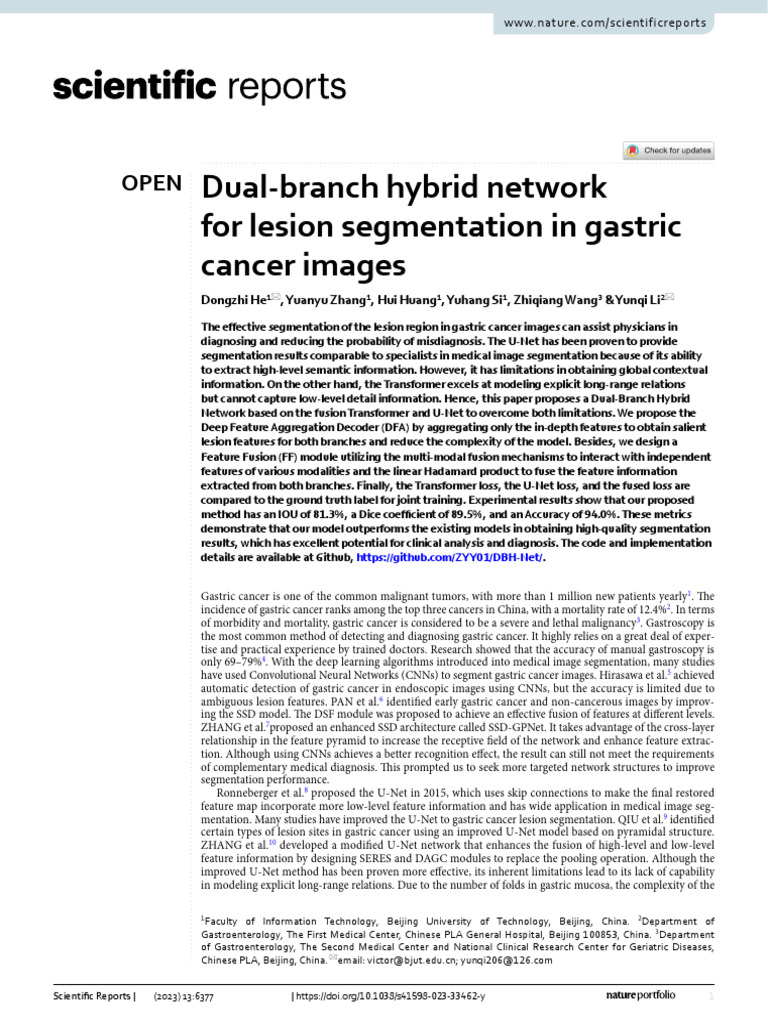DBH_Net | PDF | Image Segmentation | Sensitivity And Specificity