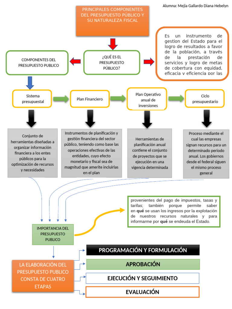 Mapa Conceptual Sobre El Presupuesto Publico | PDF | Presupuesto ...