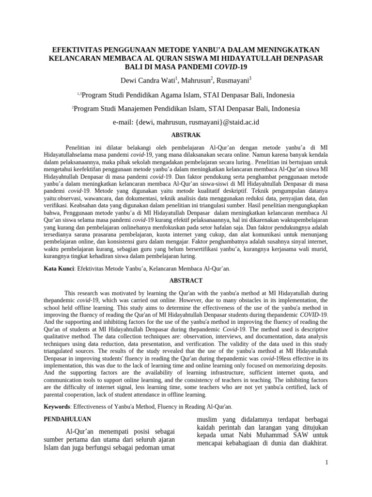 Dewi Candra Wati-PAI-E Jurnal | PDF | Agama & Spiritualitas