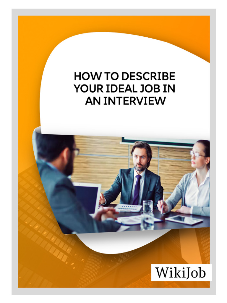How To Describe Your Ideal Job in An Interview | PDF | Cognition ...