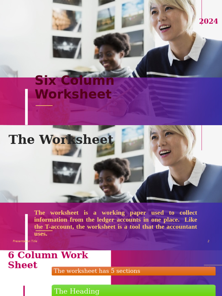 Six Column Worksheet | PDF | Balance Sheet | Business