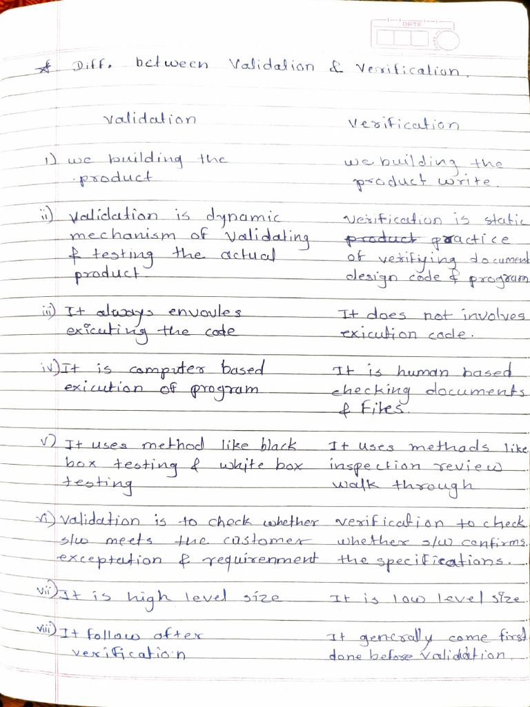 Validation vs. Verification Explained | PDF