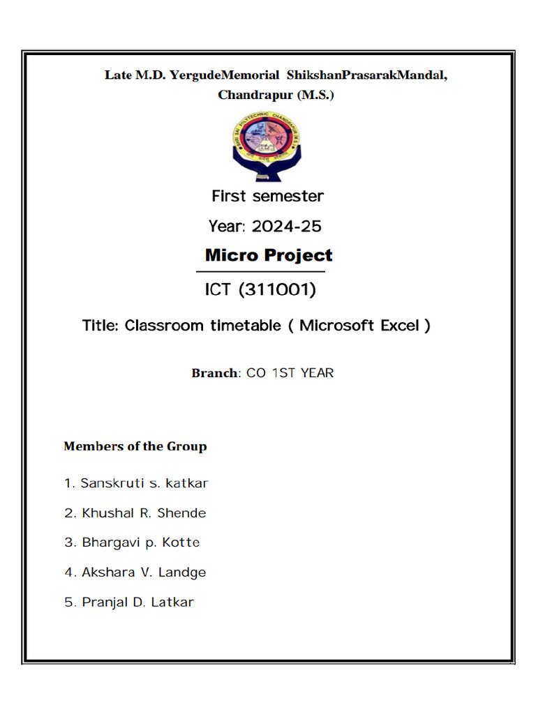 PDF Micro Project | PDF