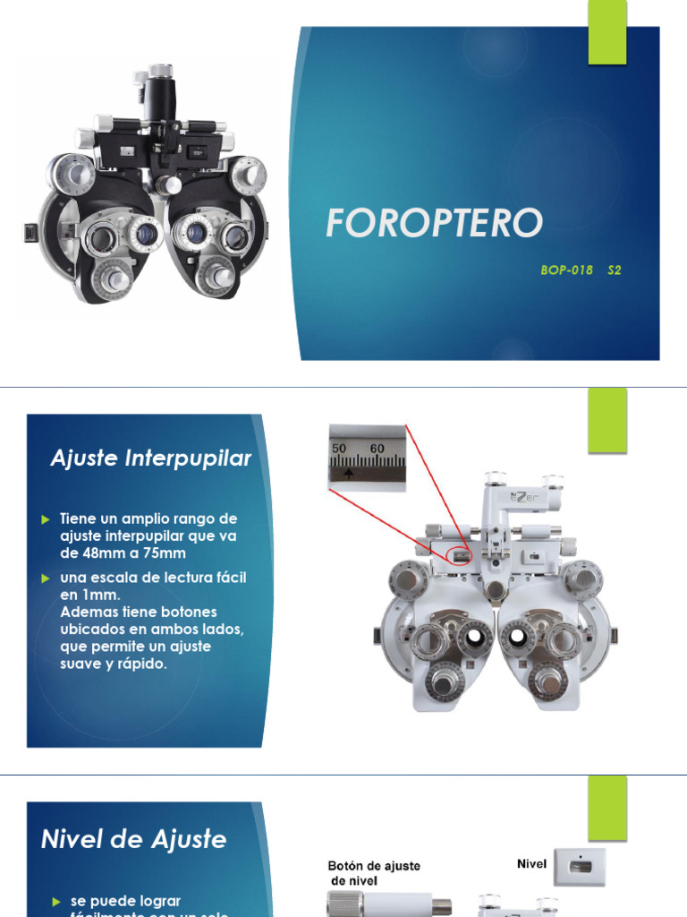 Foroptero y Caja de Pruebas | PDF | Radiación electromagnética | Óptica