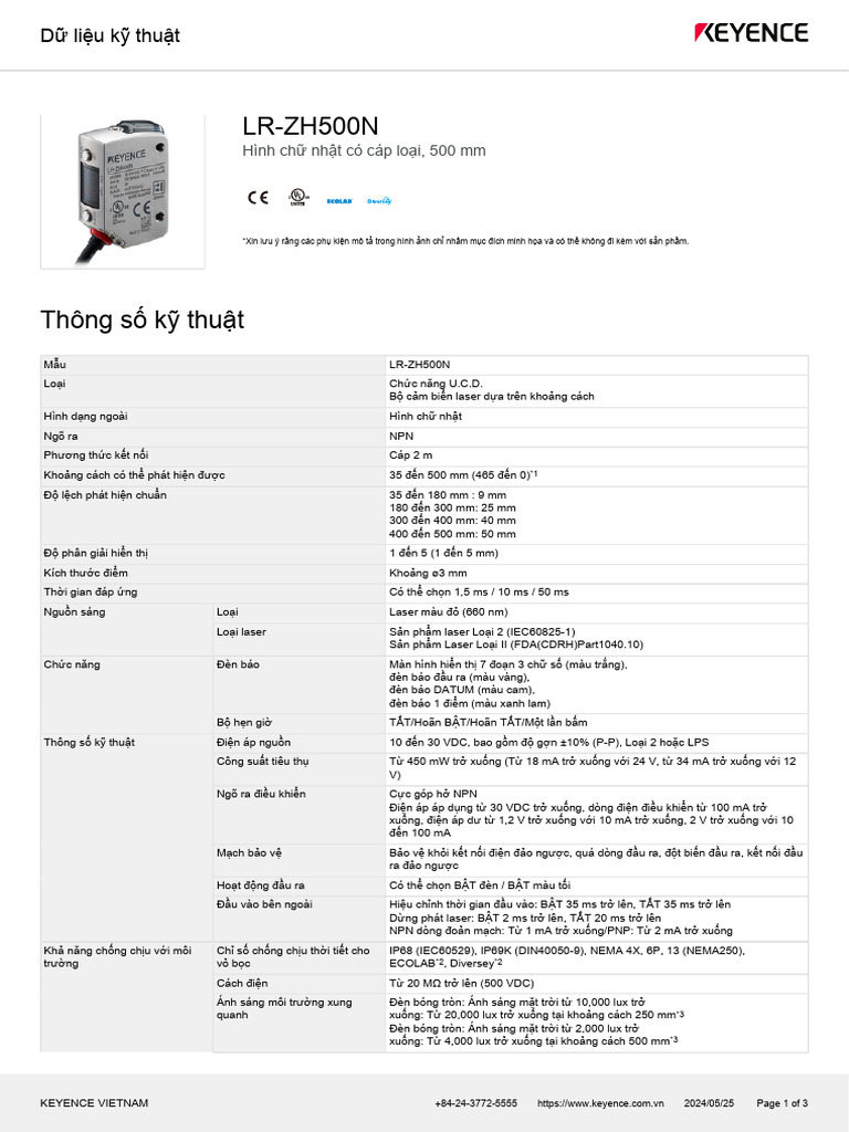 LR-ZH500N Datasheet | PDF