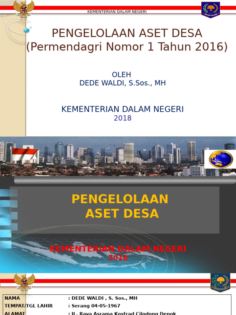 Pengelolaan Aset Desa Berdasarkan Permendagri | PDF