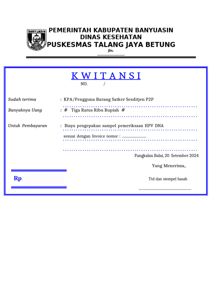 Contoh Invoice Dan Kwitansi | PDF