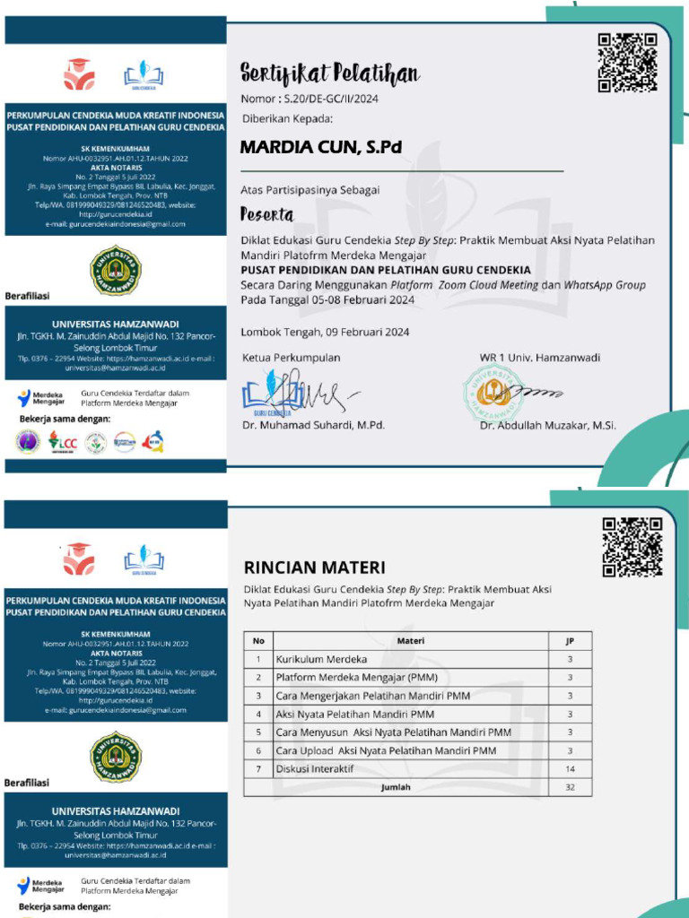 MARDIA CUN, S.PD Sertipikar 32jp | PDF