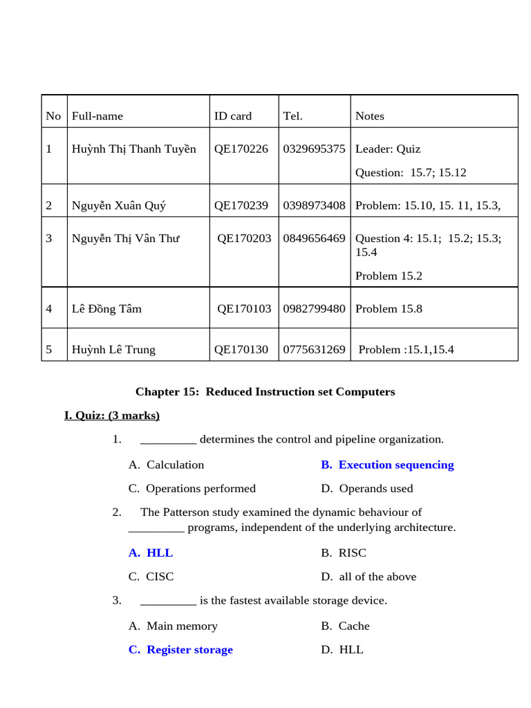 Level 15 (Chapter 15 - Reduced Instruction Set Computers) | PDF | Integrated Circuit | Computer ...