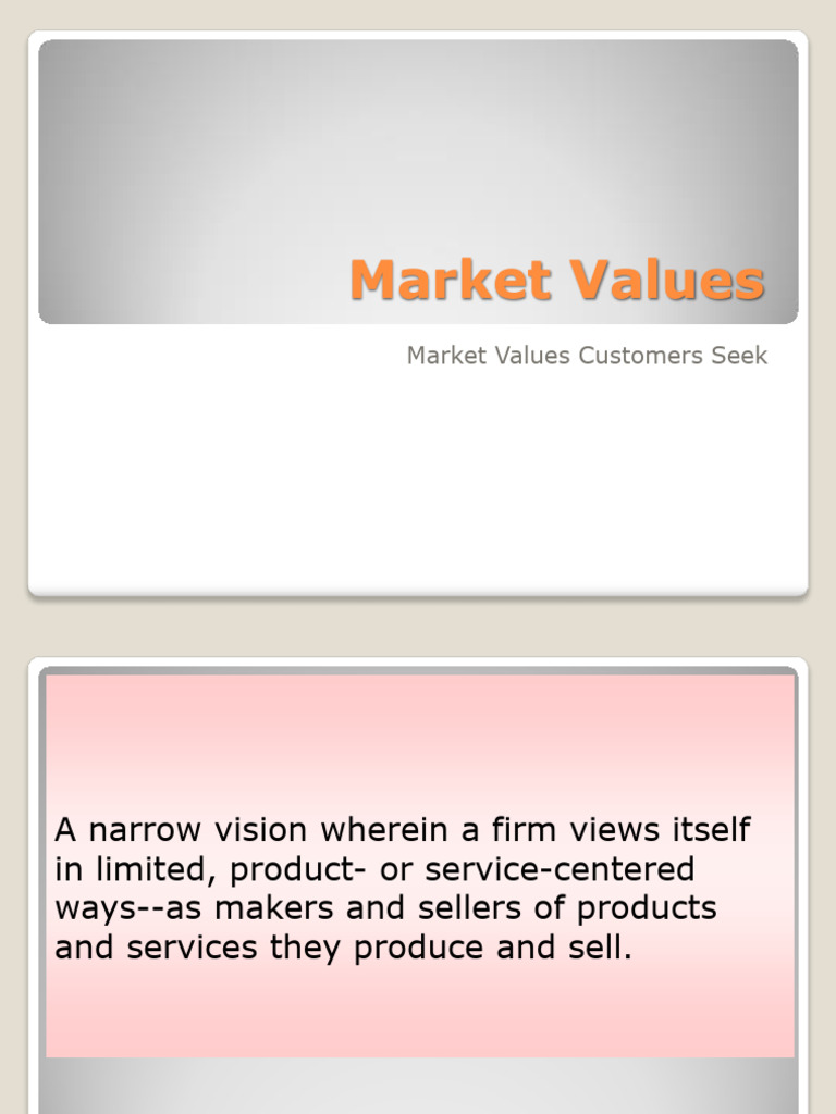 Market Values Updated | PDF | Sales | Credit Card