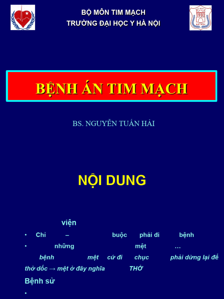 Benh An CK Tim Mach 2020 | PDF