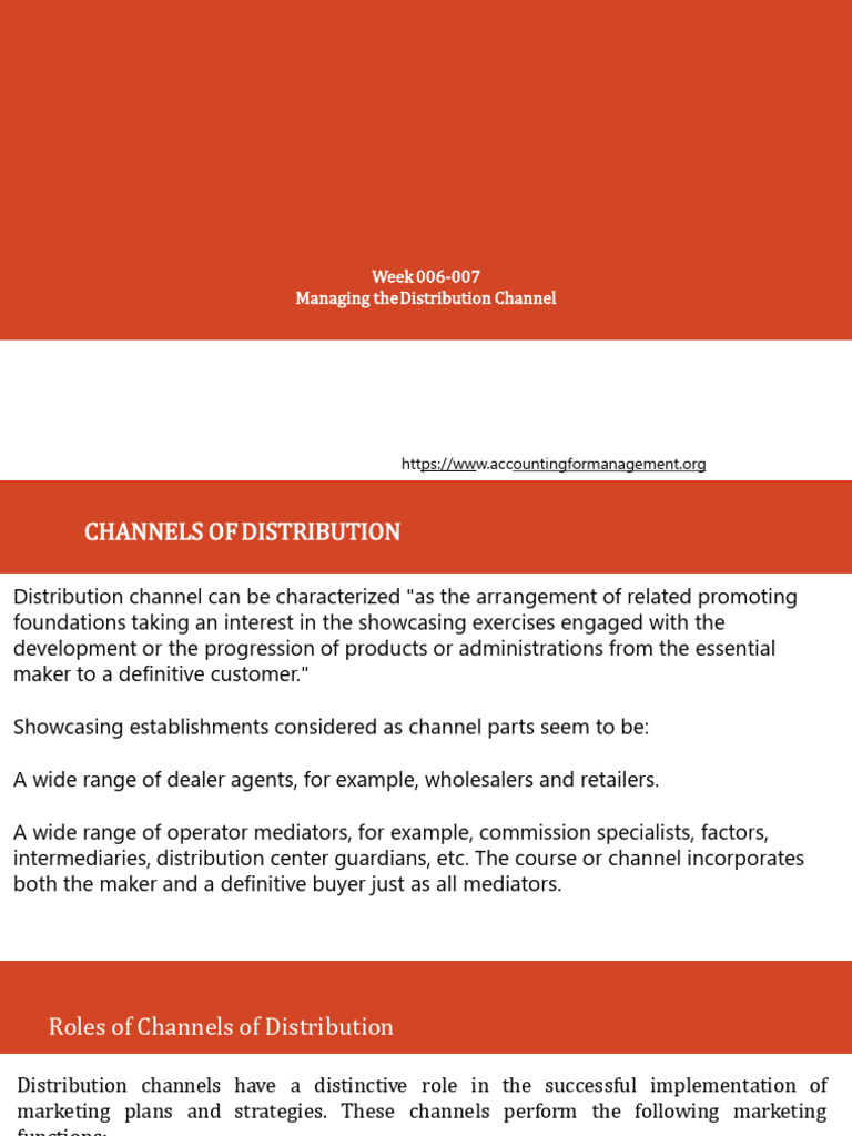 W6 Managing The Distribution Channel - PPT | PDF | Market (Economics ...