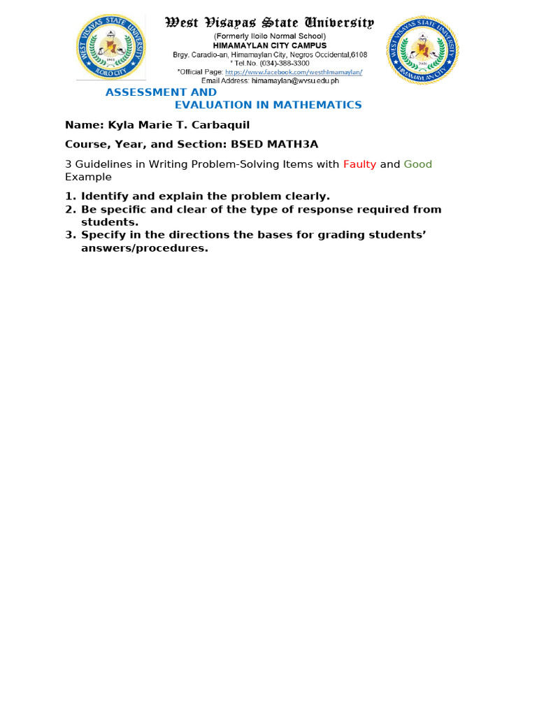 Faulty & Good Examples | PDF | Career & Growth | Teaching Methods & Materials