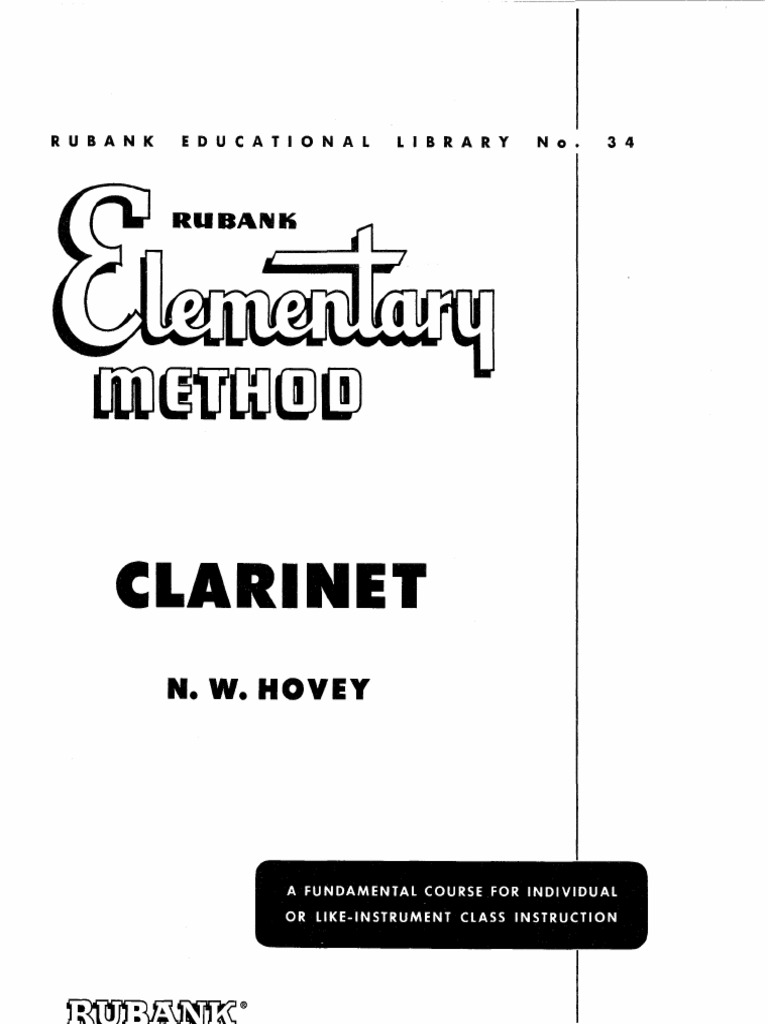 Rubank Clarinet | PDF | Elements Of Music | Musicology