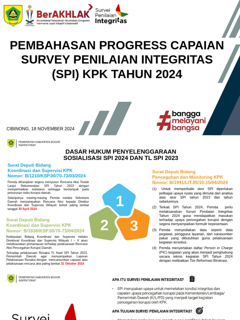 Pembahasan Progress Capaian SPI Tahun 2024 | PDF