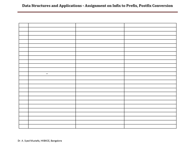 INFIX - PREFIX - POSTFIX Expression-Conversion | PDF | Computers ...