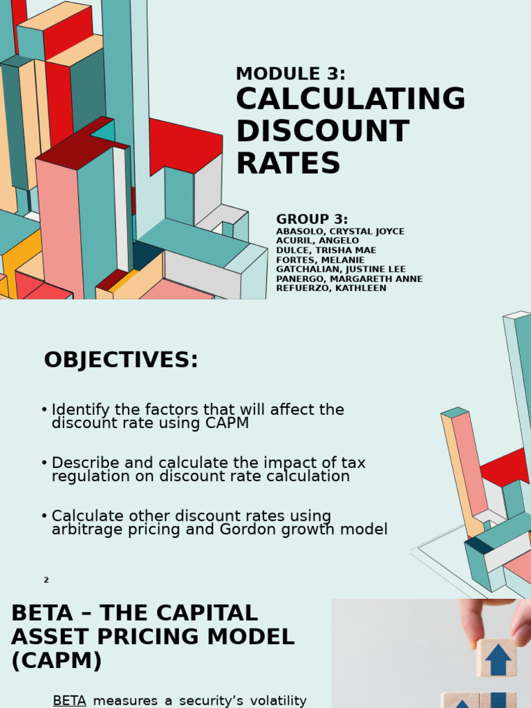 Discount Rate Calculation Methods | PDF | Capital Asset Pricing Model ...