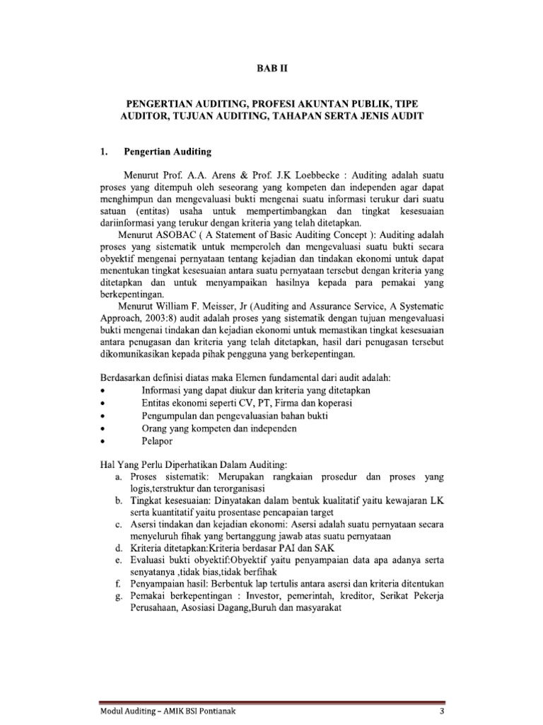 Materi Auditing | PDF