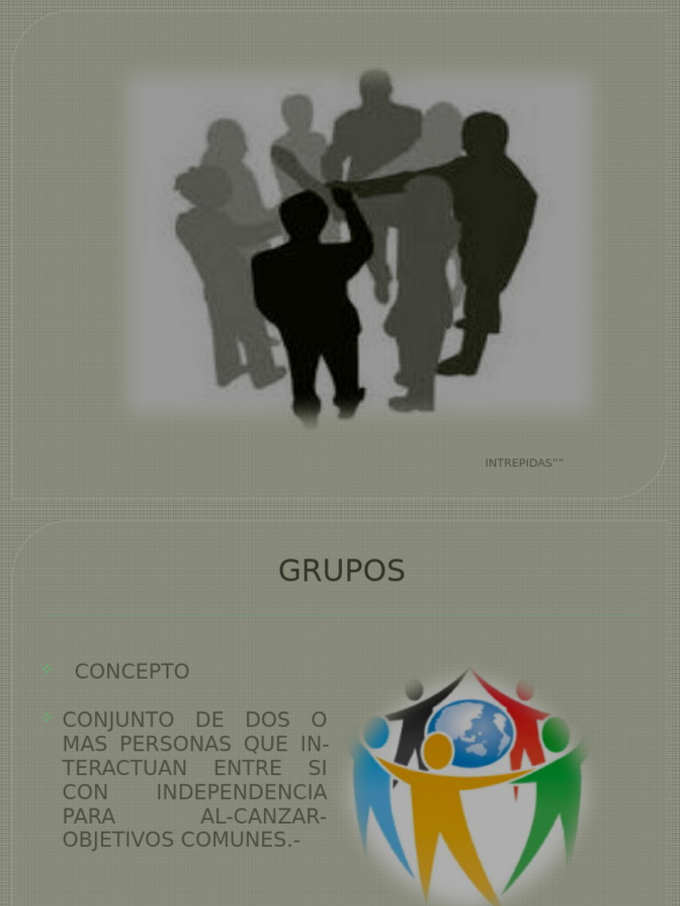 Características y Tipos de Grupos | PDF | Cohesión grupal | Conceptos ...