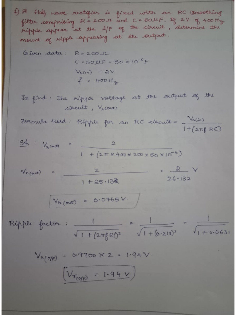 ECE Assignment 1 | PDF