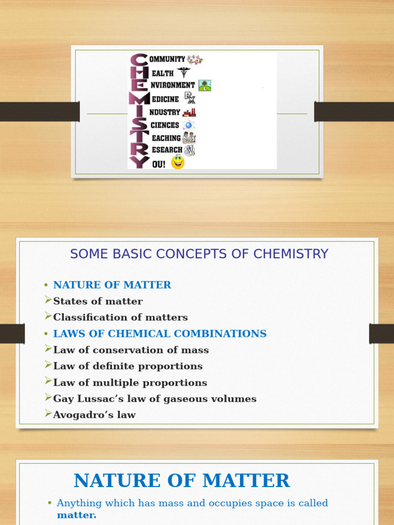 Basic Concepts of Chemistry Explained | PDF