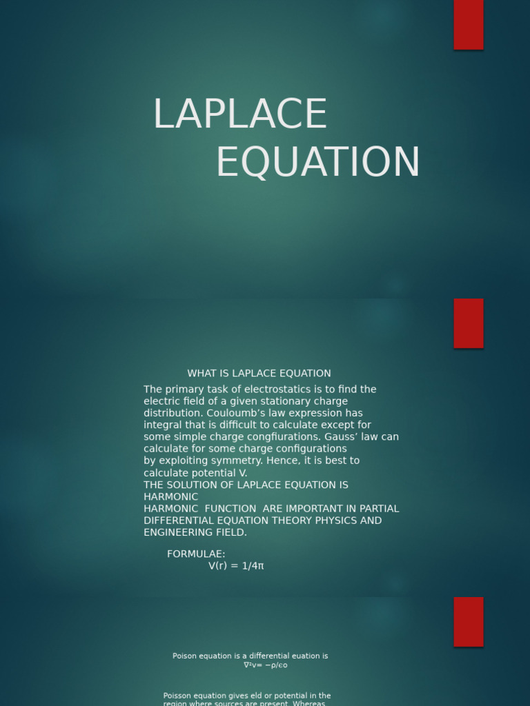 Laplace Theorem | PDF | Calculus | Mathematics