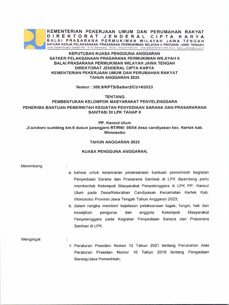 SK LPK Tahap II.2 - PP. Kanzul Ulum | PDF