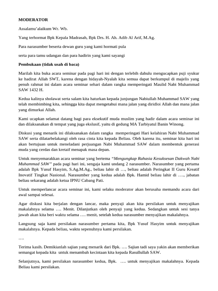 MODERATOR | PDF | Agama & Spiritualitas