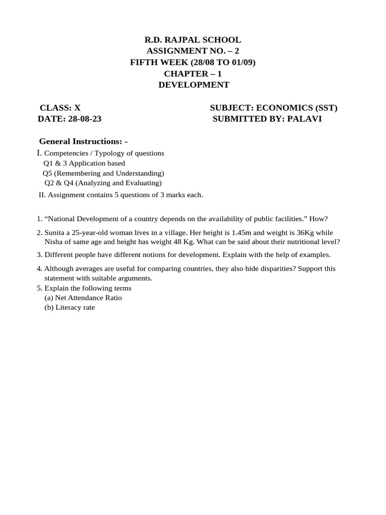 Assignment Development | PDF | Science & Mathematics