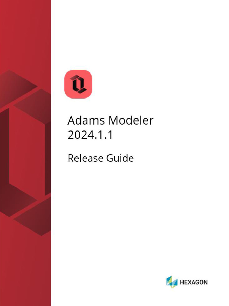 Adams Modeler 2024.1.1 Doc Release | PDF | Installation (Computer ...