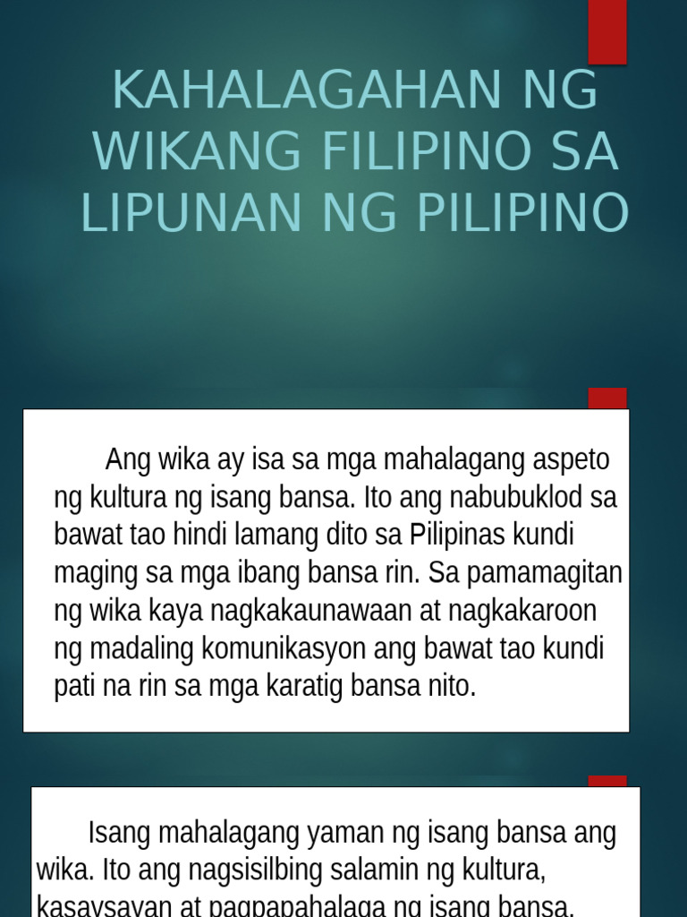Filipino Report | PDF