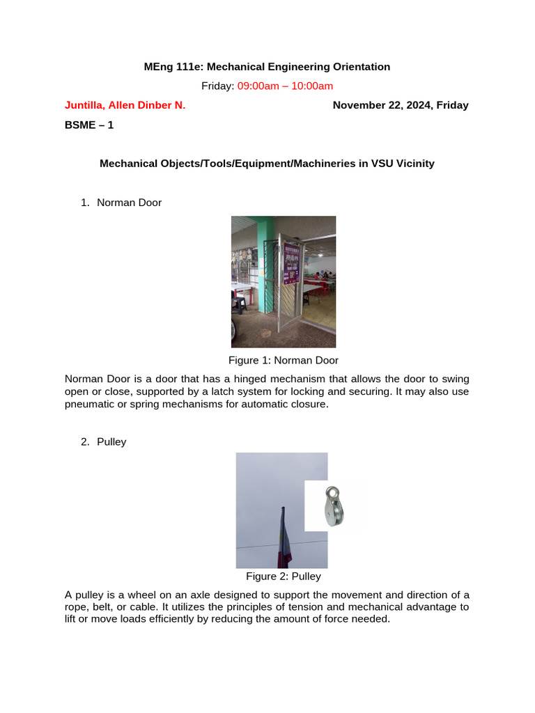Mechanical-Objects-in-VSU (JUNTILLA, ALLEN) | PDF | Wheel | Valve