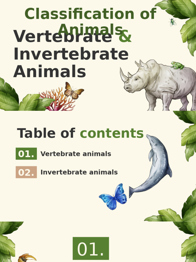 Science 3-Lesson (Classification of Animals) | PDF | Home & Garden ...