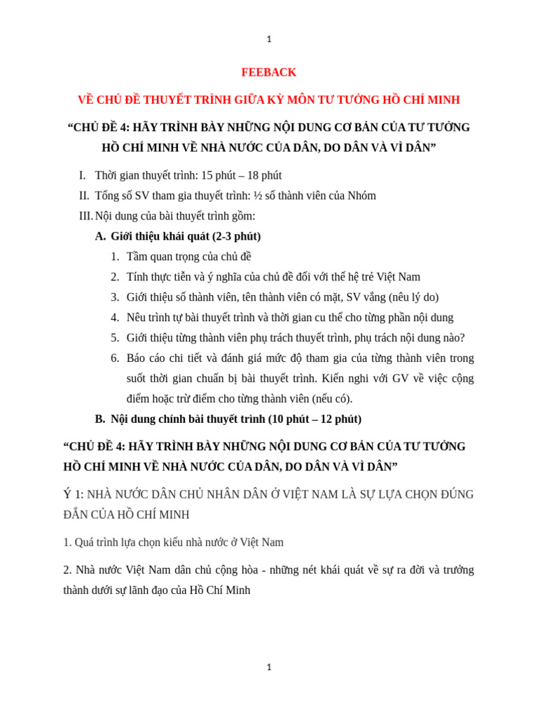 (Feeback) - Chu de 4-TTHCM | PDF