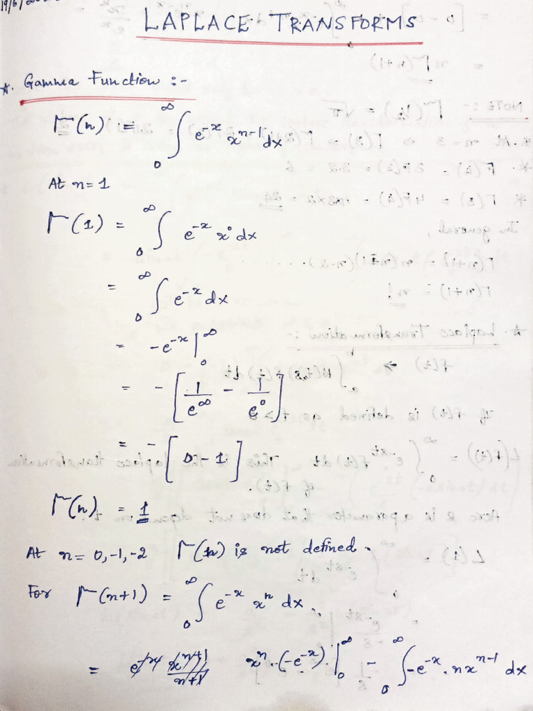 Laplace Transform | PDF