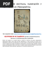 Historia de la Escritura en América | PDF | Mesoamérica | Escritura