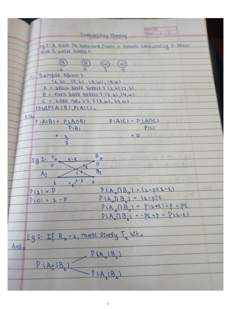 Probability Notes | PDF