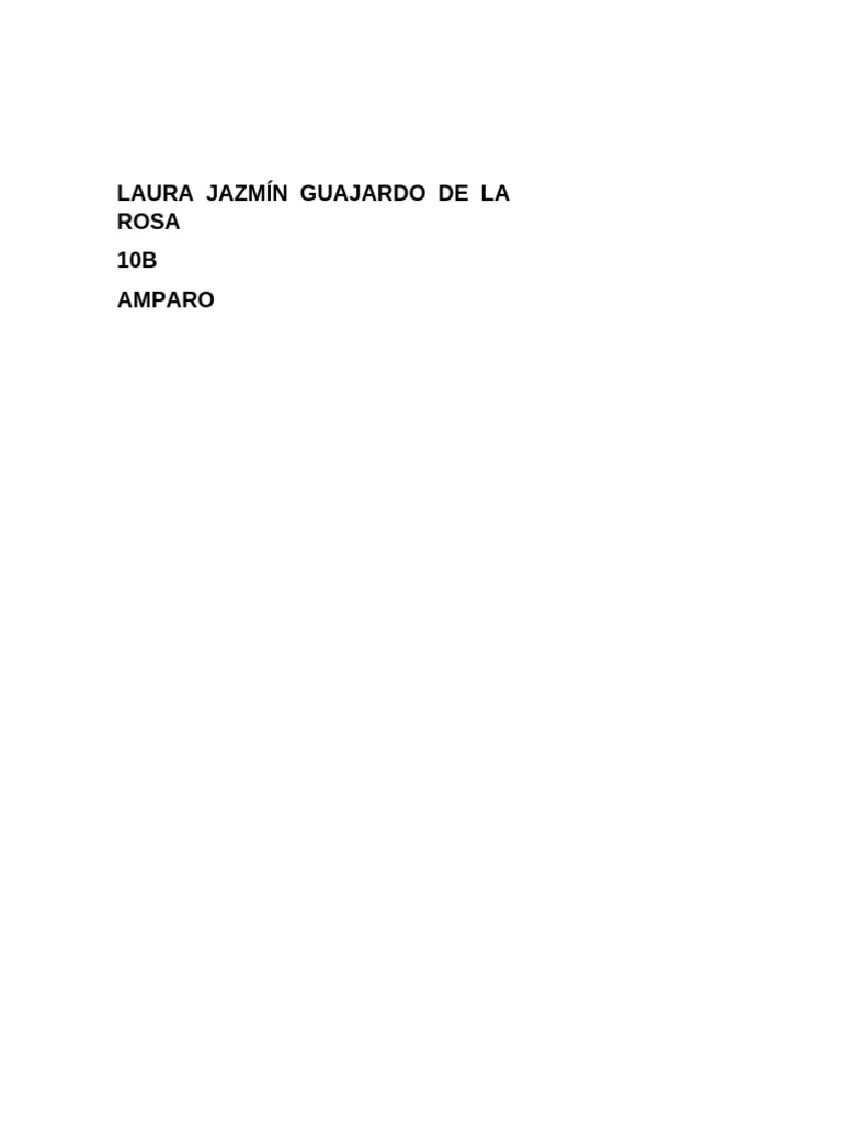 Amparo GUAJARDO DE LA ROSA LAURA JAZMN - 094513 | PDF | Caso de ley ...