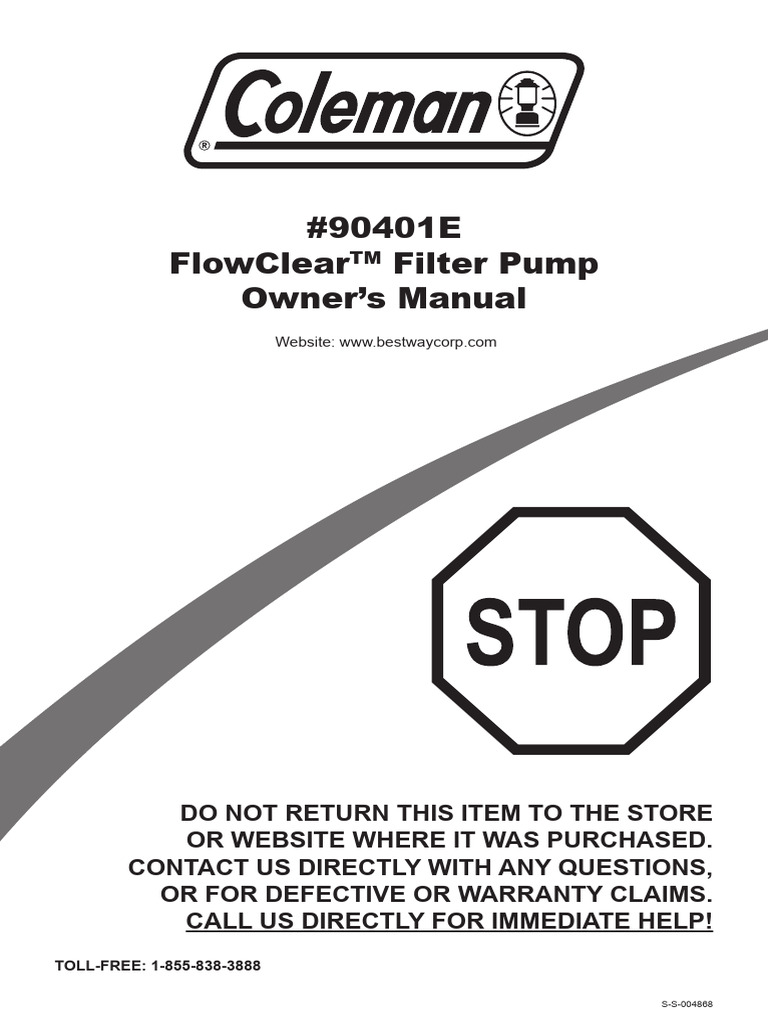 Bestway Pool Pump Installation Guide | PDF | Pump | Manufactured Goods