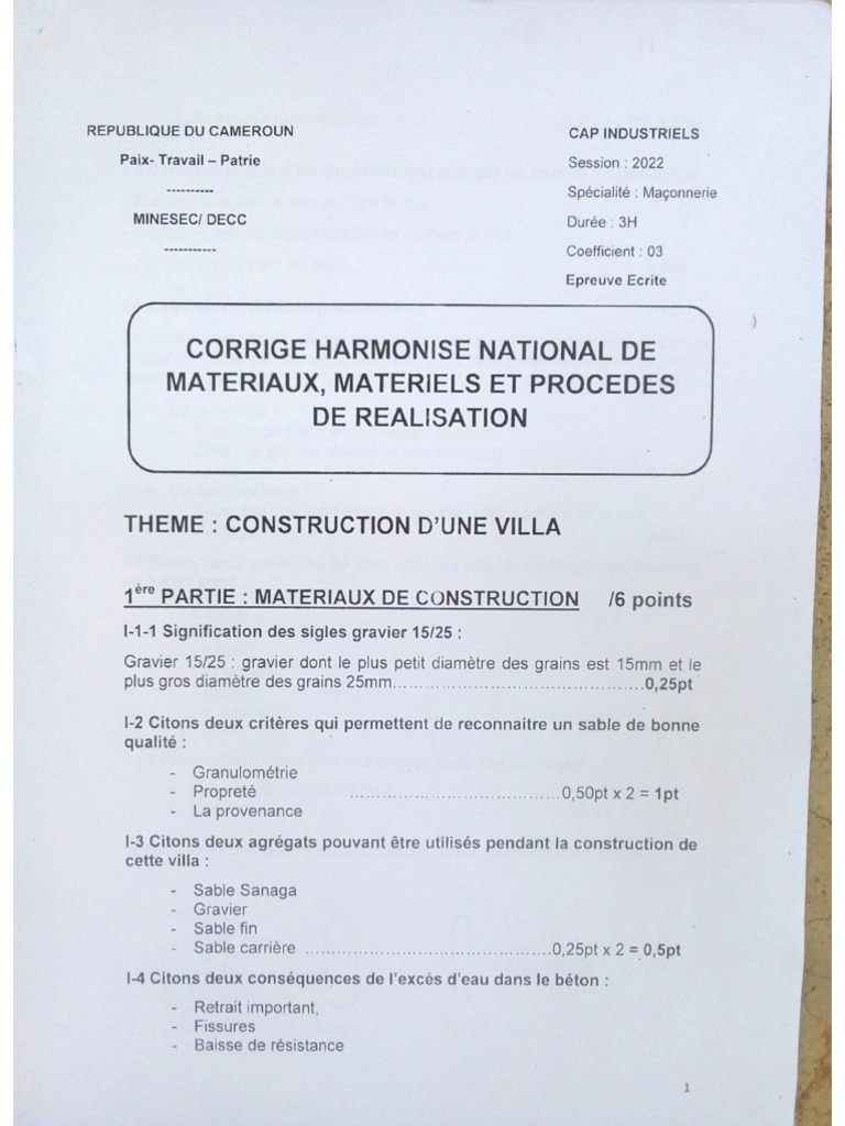 CORRIGÉ CAP 2022 02-Juil.-2022 08-16-17 | PDF