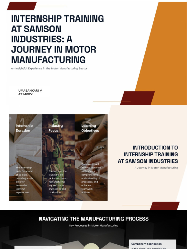 Internship Training Samson Industries Presentation | PDF