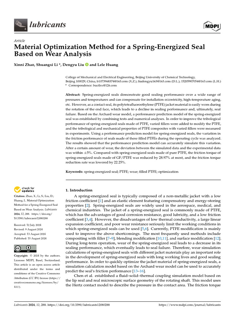 Material Optimization Method For A Spring-Energize | PDF | Strength Of Materials | Young's Modulus