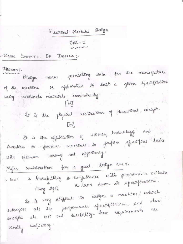 Basic Concepts of Design Unit - I | PDF